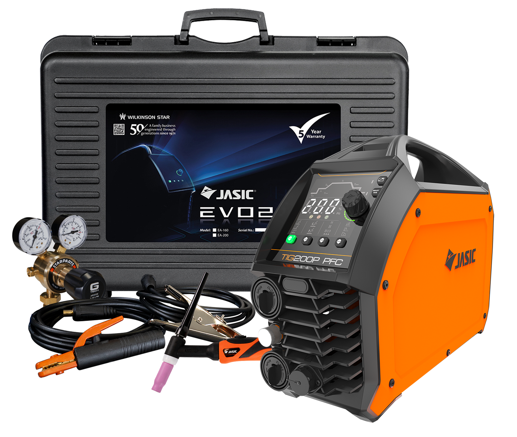 Jasic EVO TIG 200P DC PFC Inverter Welder – Premier Welding Services Ltd